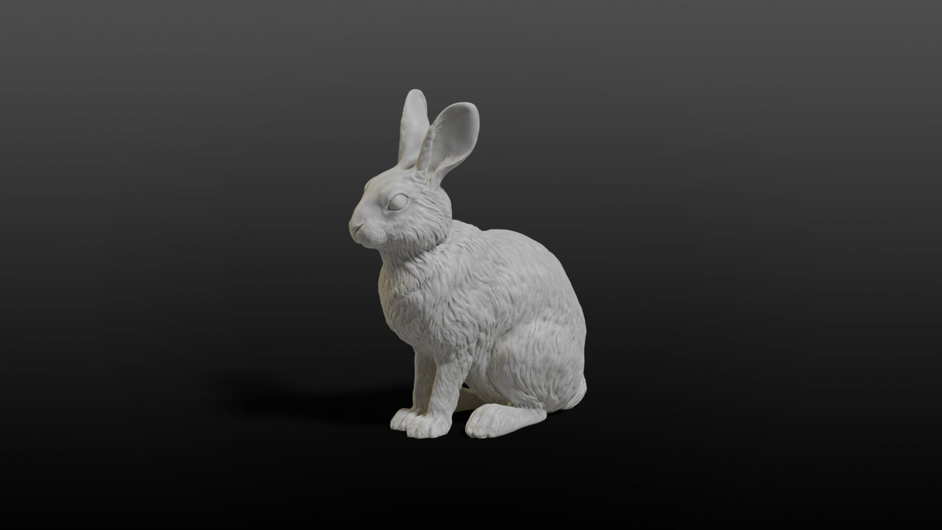 Hare Figurine - 3D Print Model by Natalia Leonova