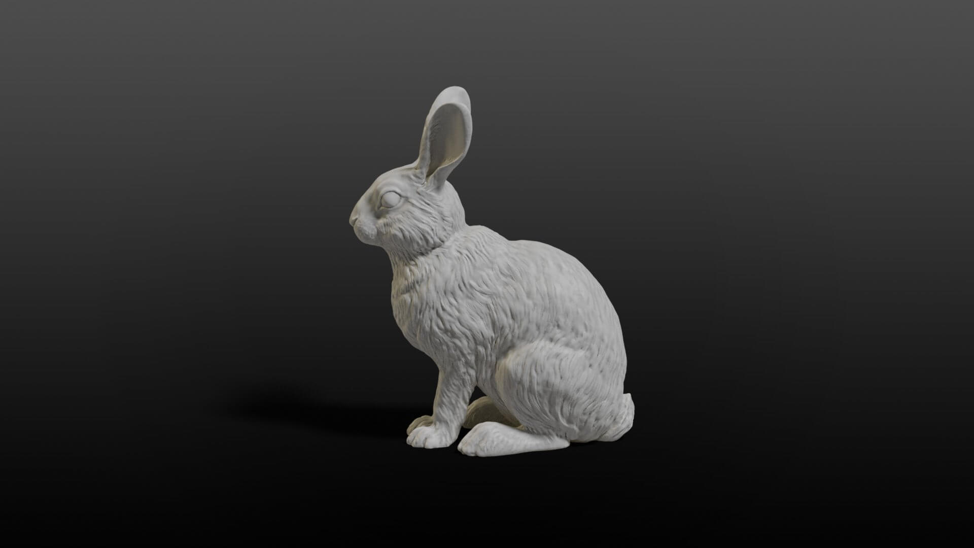 Hare Figurine - 3D Print Model by Natalia Leonova