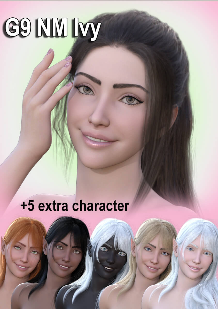 NM Ivy for Genesis 9 - Daz Content by NataliaMalc