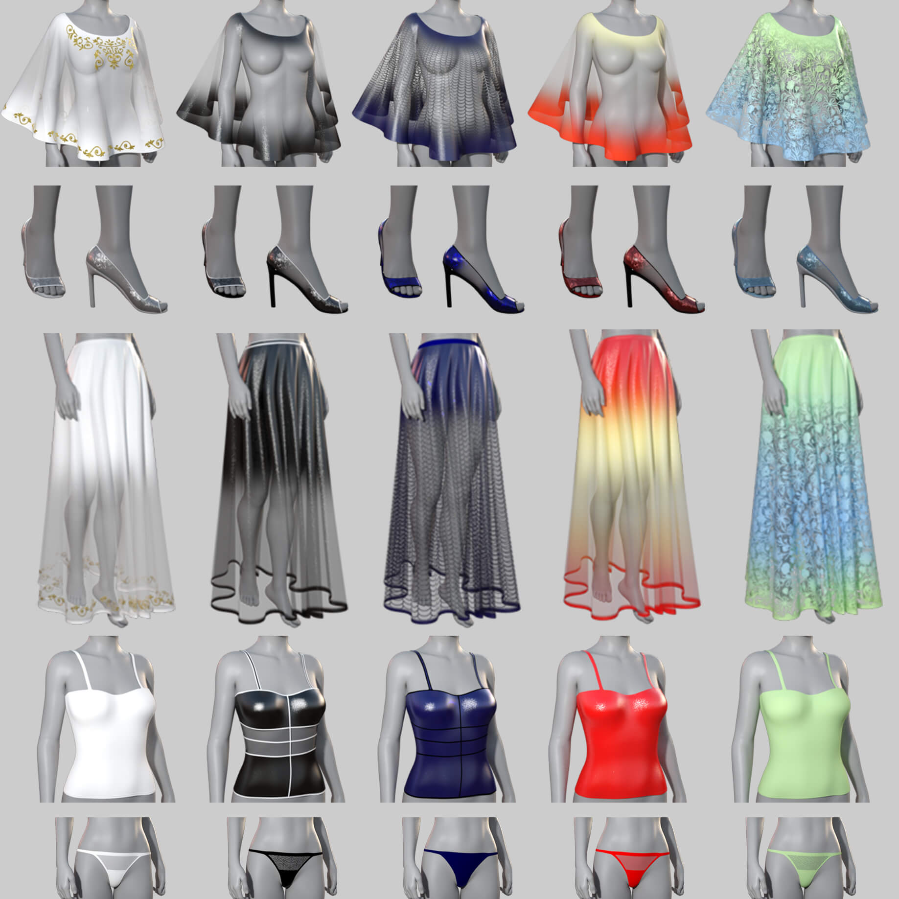 NM Set of Clothes 1 - Daz Content by NataliaMalc