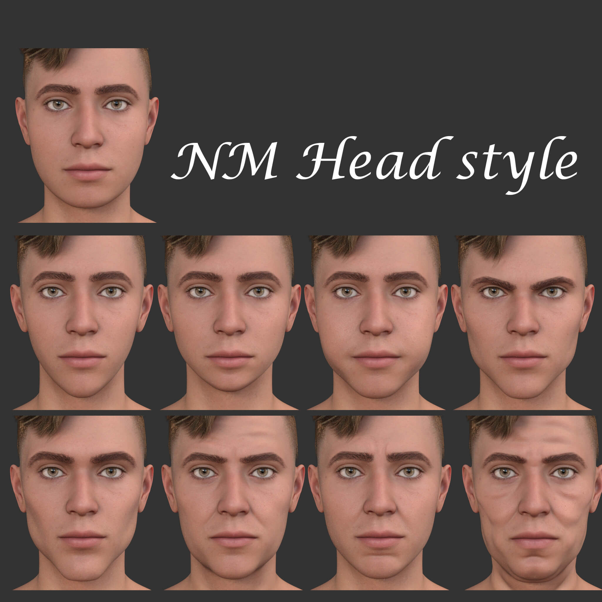NM Set of Morphs Genesis 9 for Face and Head 80 Pieces - Daz Content by ...