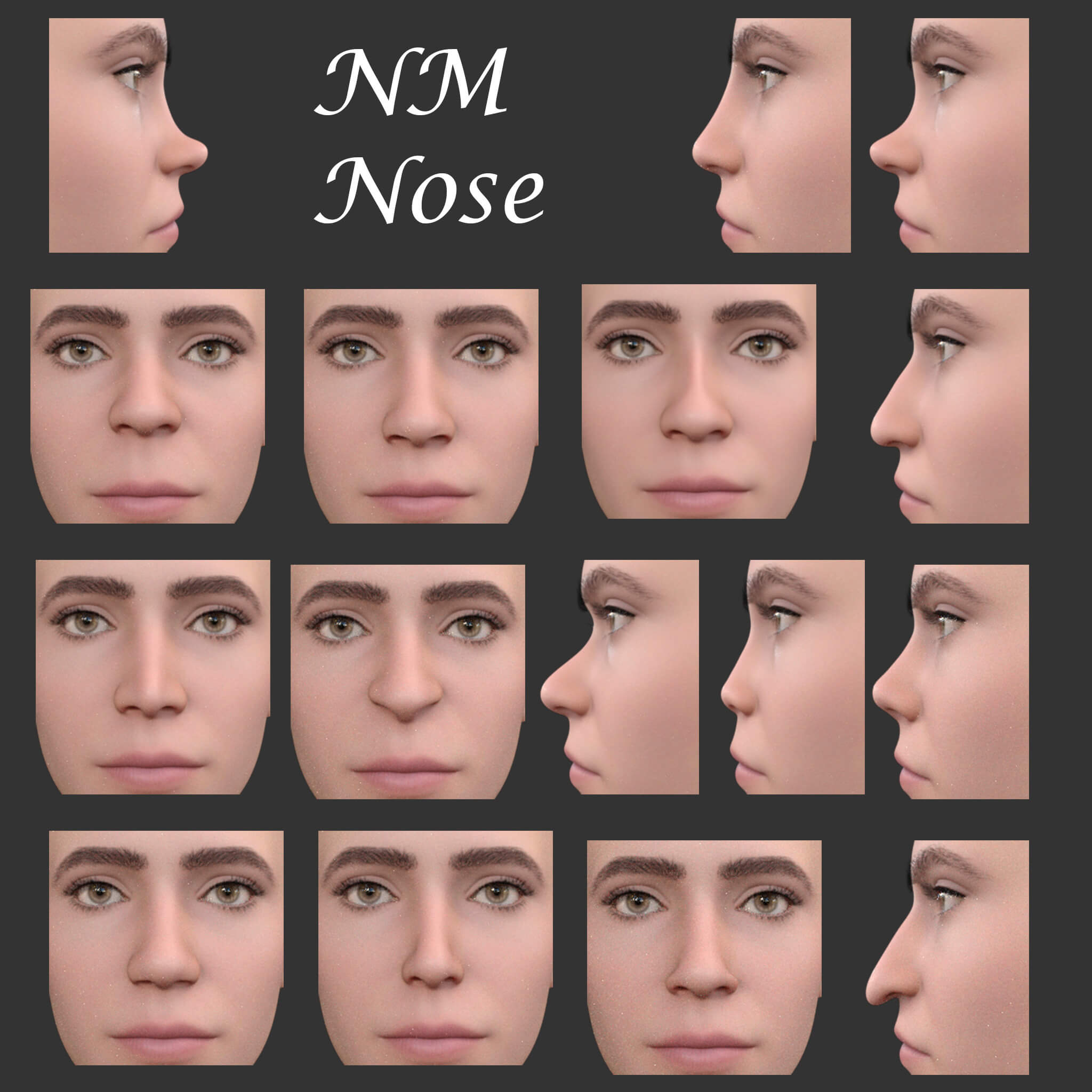 NM Set of Morphs Genesis 9 for Face and Head 80 Pieces - Daz Content by ...