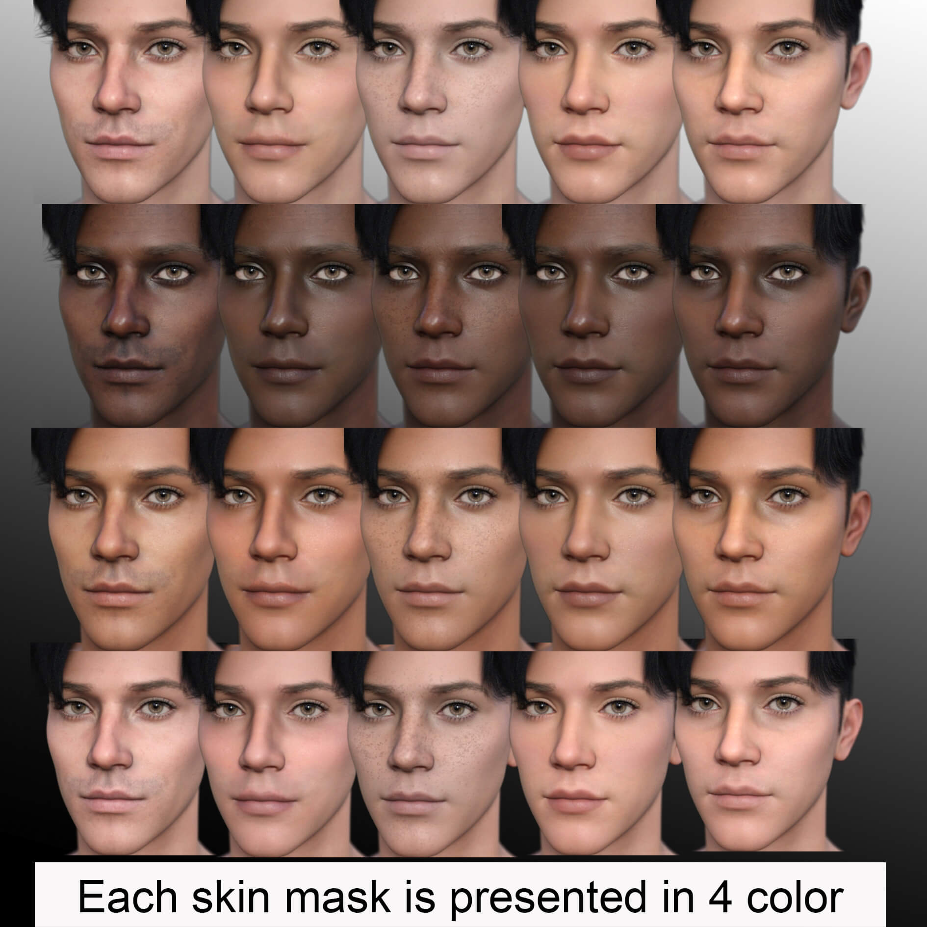 Readme NM Skin Mask G9 - Daz Content by NataliaMalc