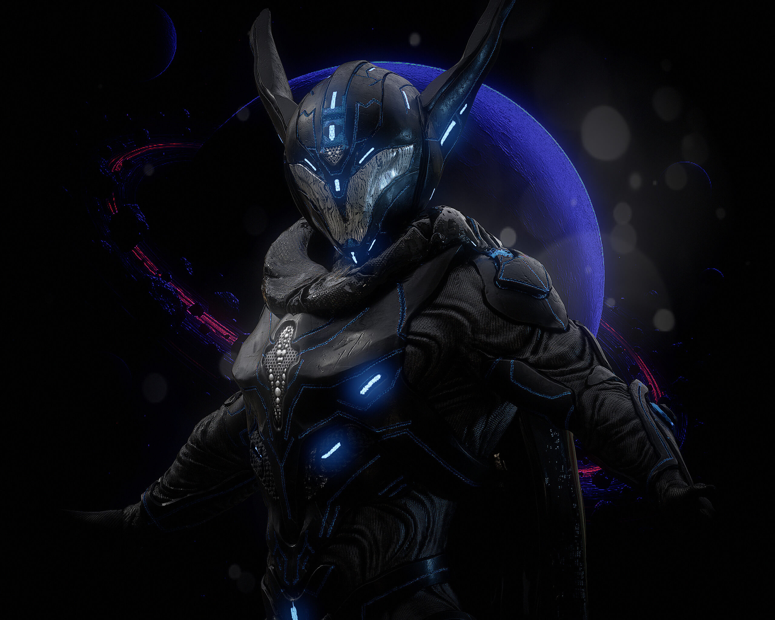 The Watcher 3D Render, Digital Art by Nate 3D