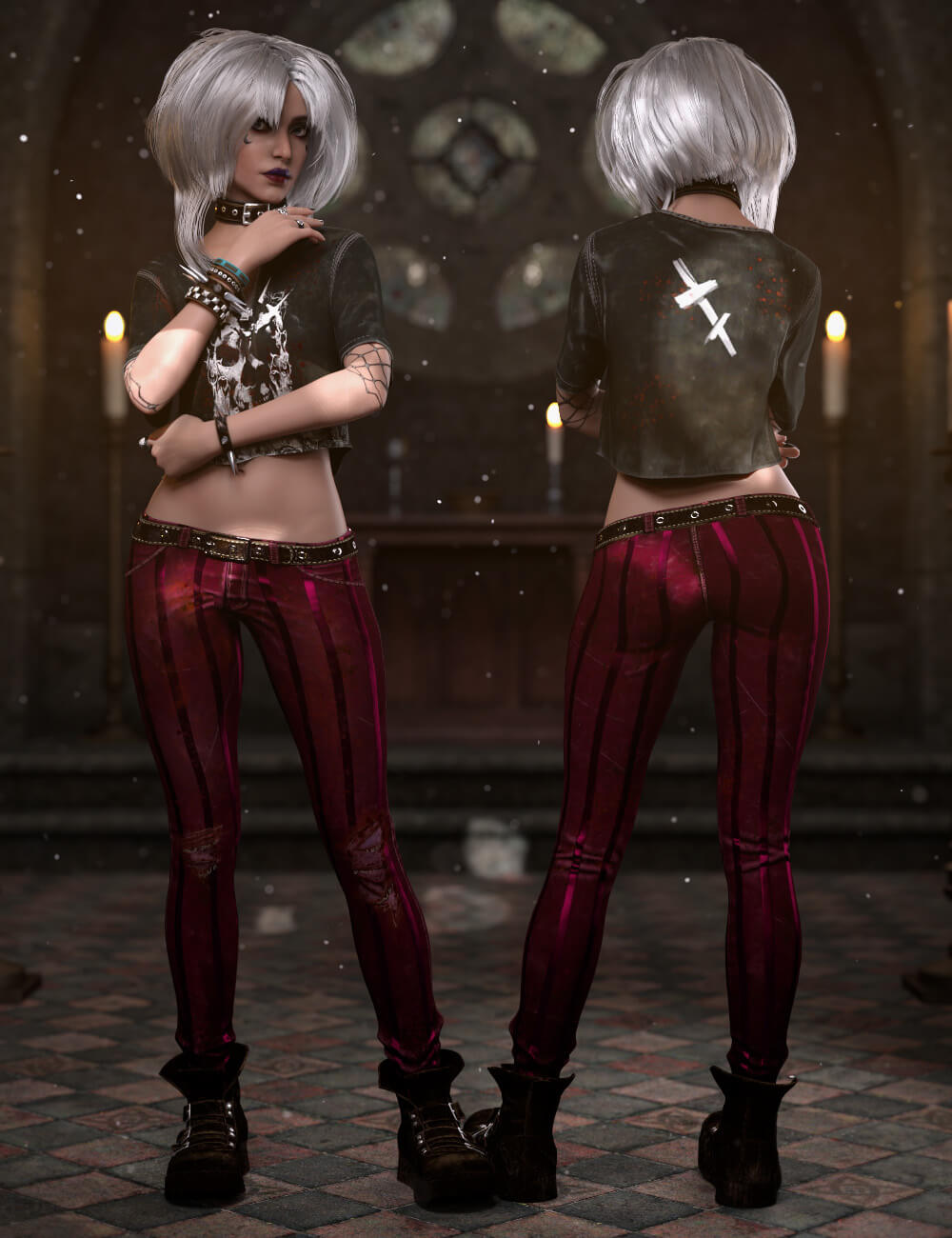 Sable Ward: Poisoned Angel Outfit Add-On Daz Content by NathanPrescott