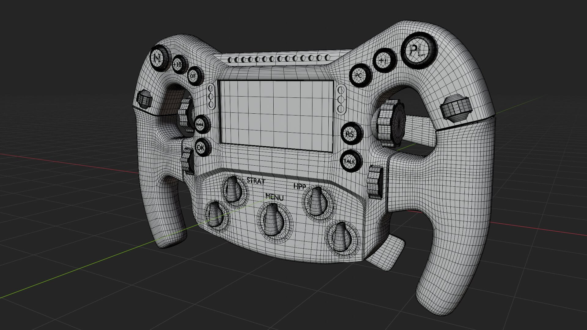 F1 Steering Wheel Concept - 3D Model by Naudaff3D