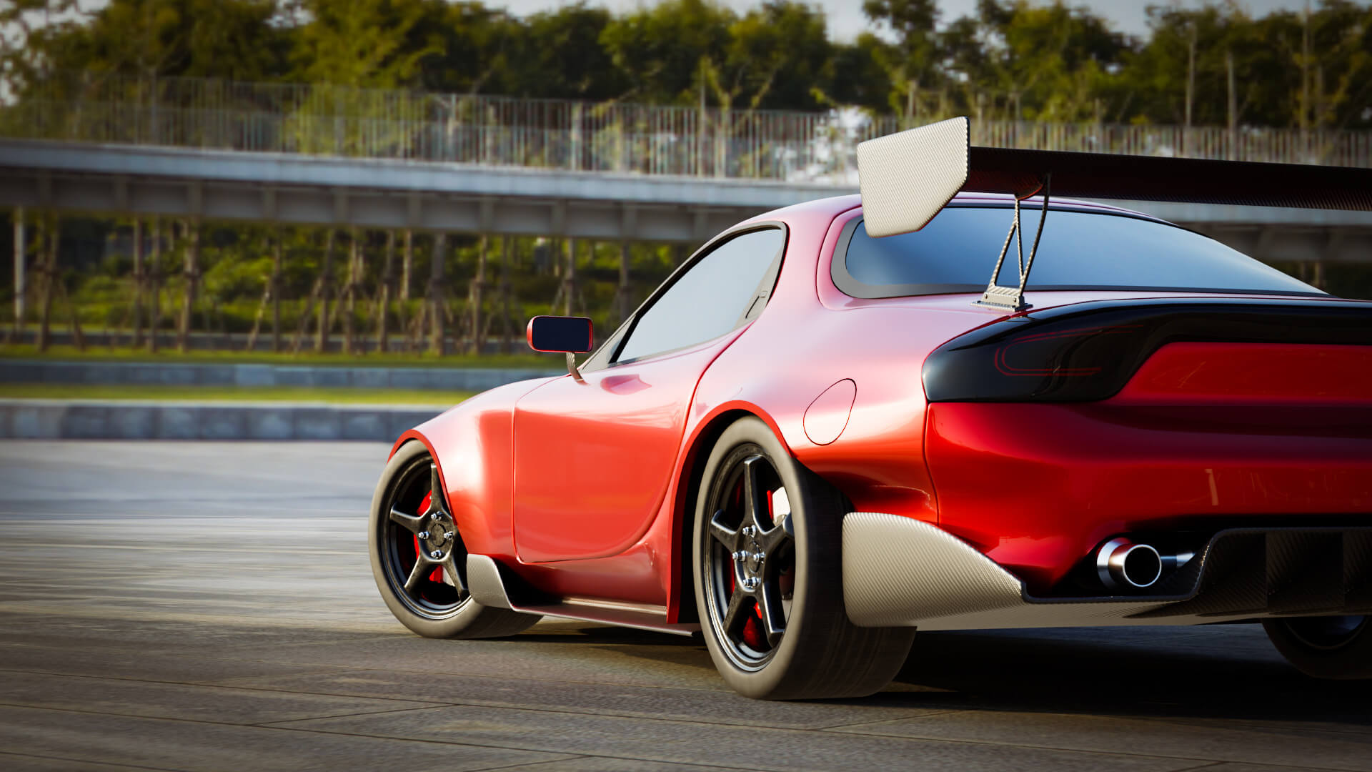 Mazda RX-7 Tuned 3D Model by Naudaff3D