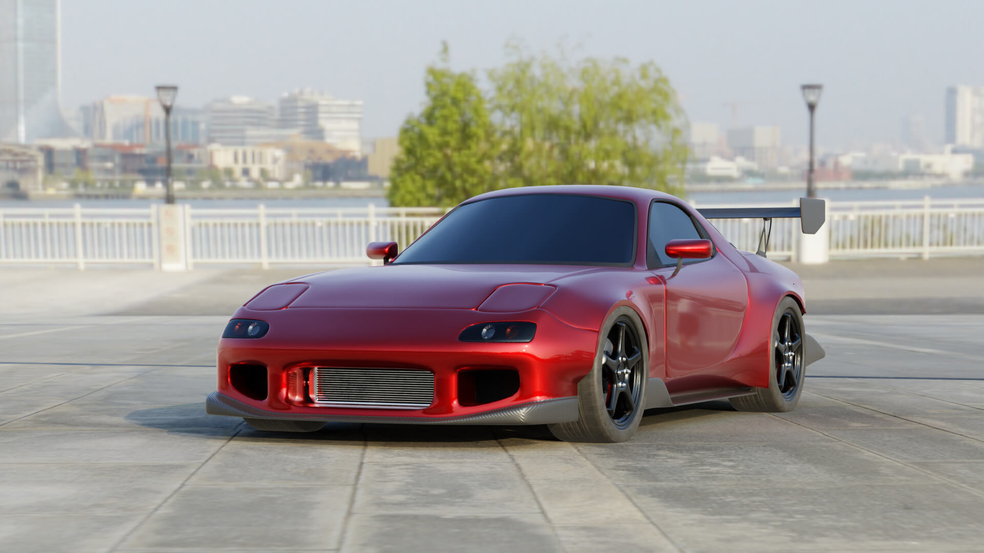 Mazda RX-7 Tuned 3D Model by Naudaff3D