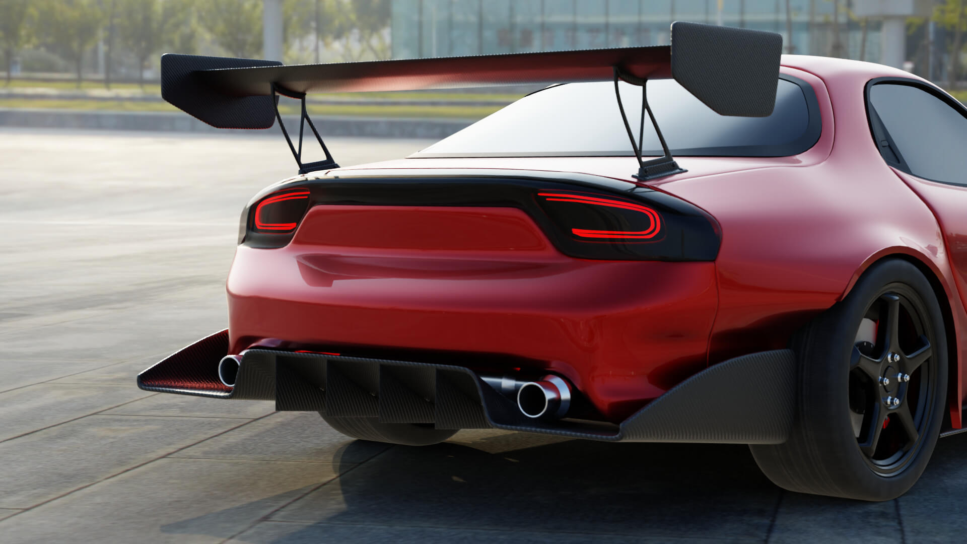 Mazda RX-7 Tuned 3D Model by Naudaff3D