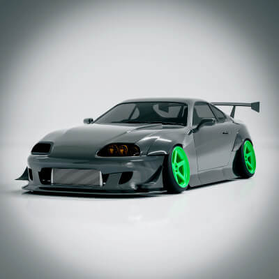 Toyota Supra MK4 Drift Tune - 3D Model by Naudaff3D