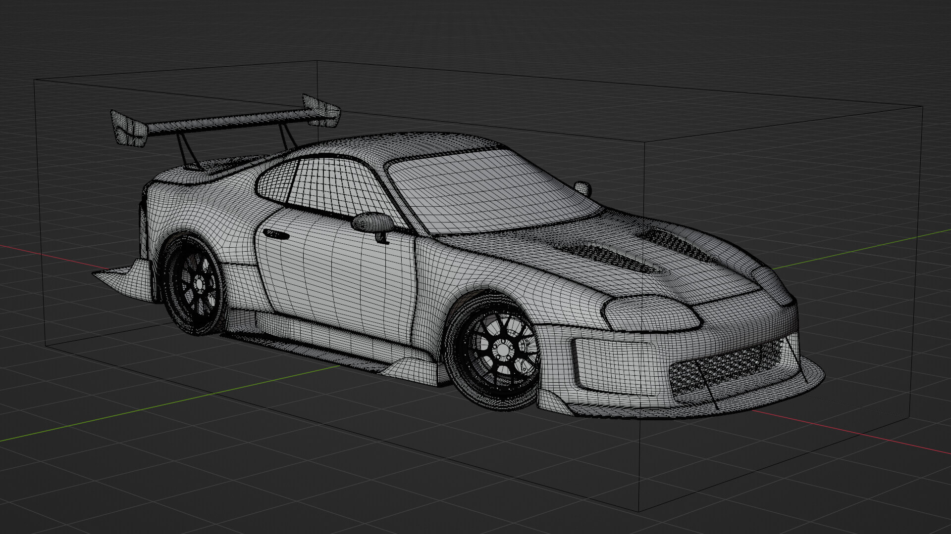 Toyota Supra MK4 Tuned - 3D Model by Naudaff3D