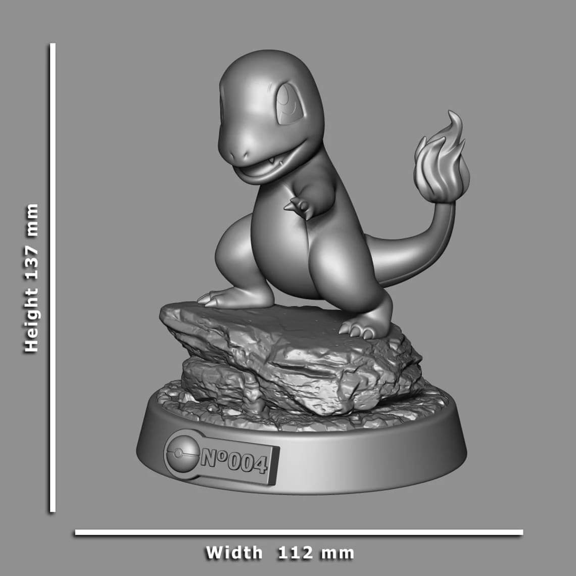 Charmander Pokemon - 3D Model by Navaler