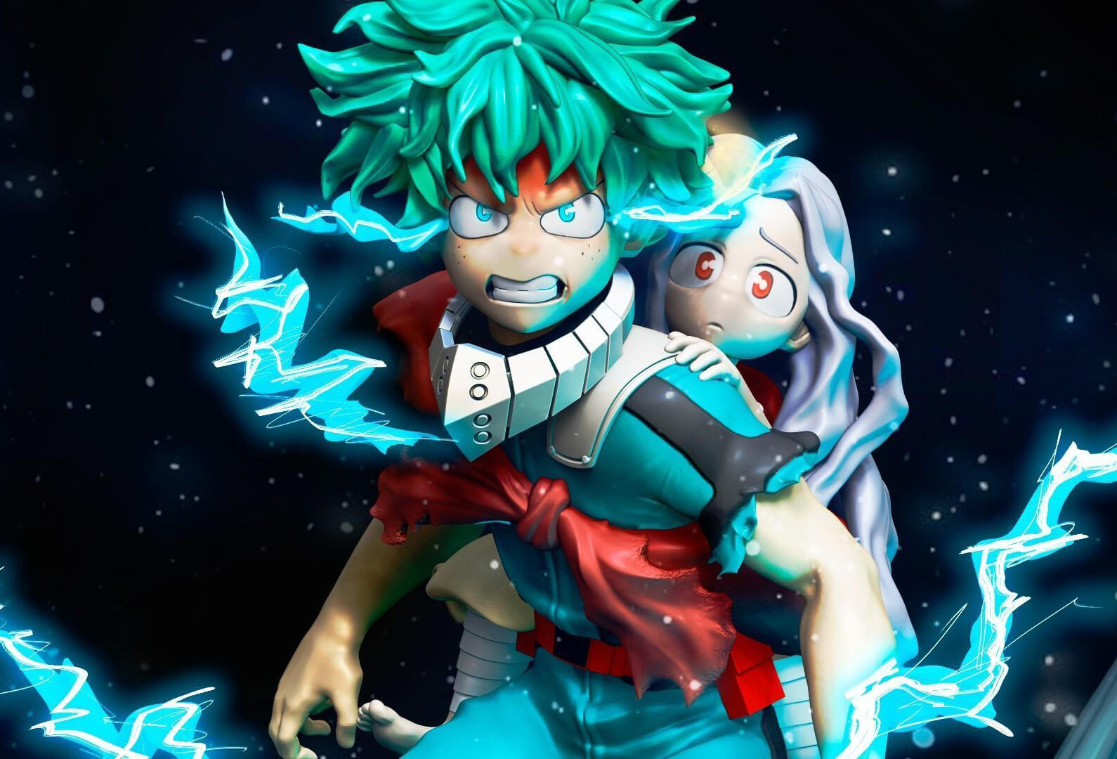 Deku and Eri - 3D Model by Navaler