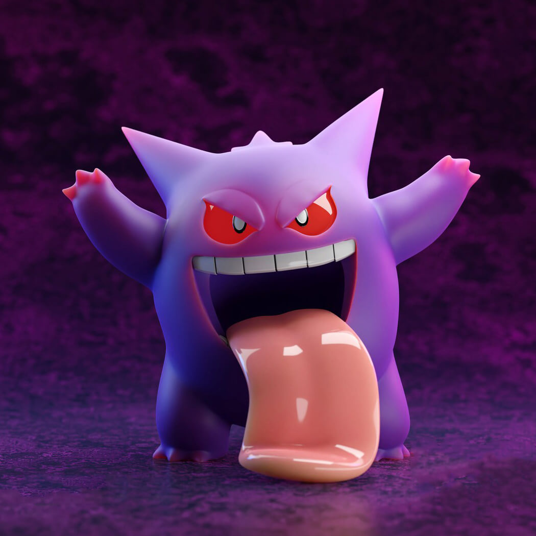 Gengar Pokemon - 3D Model by Navaler