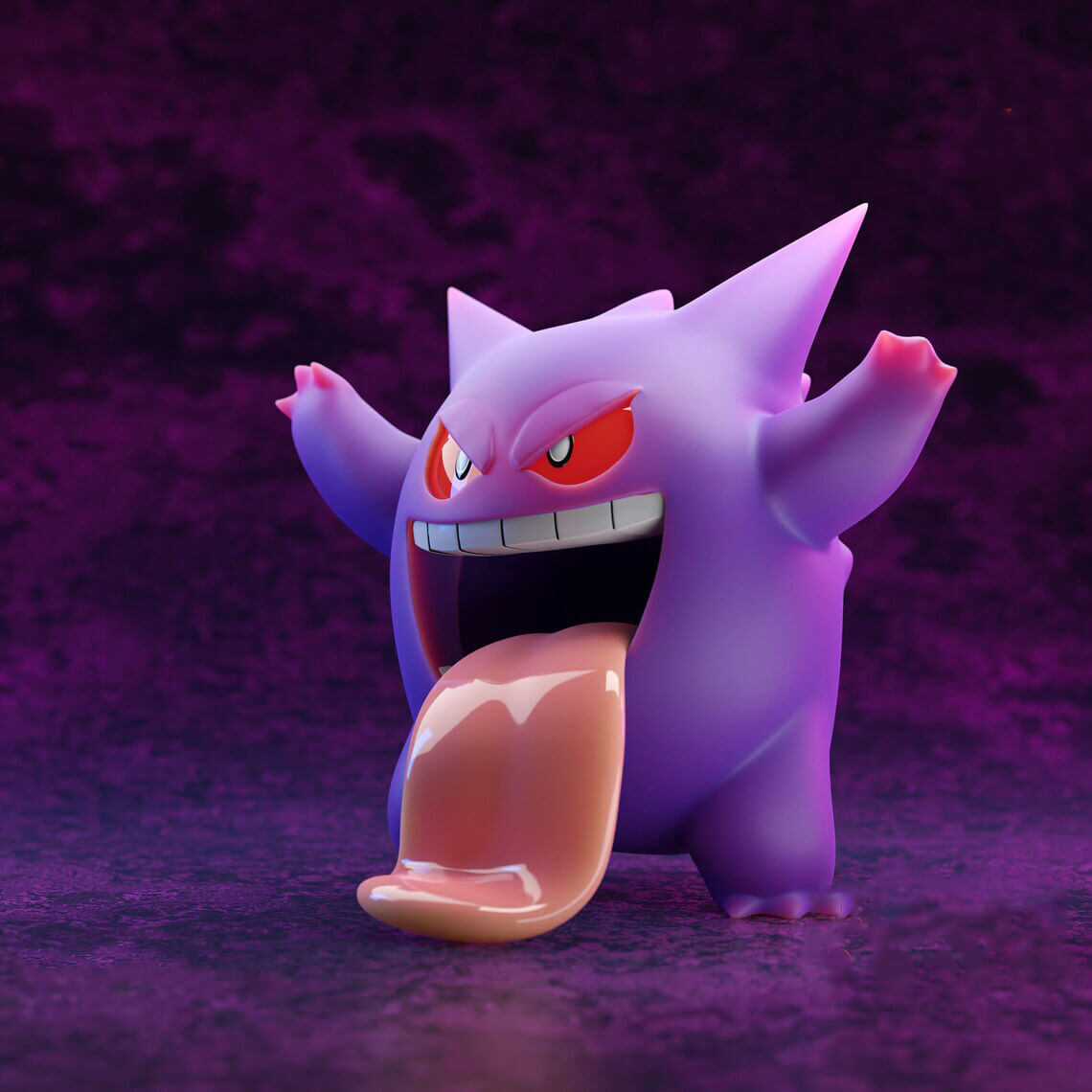 Gengar Pokemon - 3D Model by Navaler