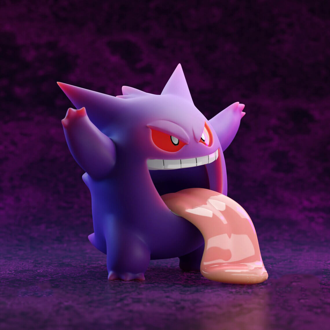 Gengar Pokemon - 3D Model by Navaler