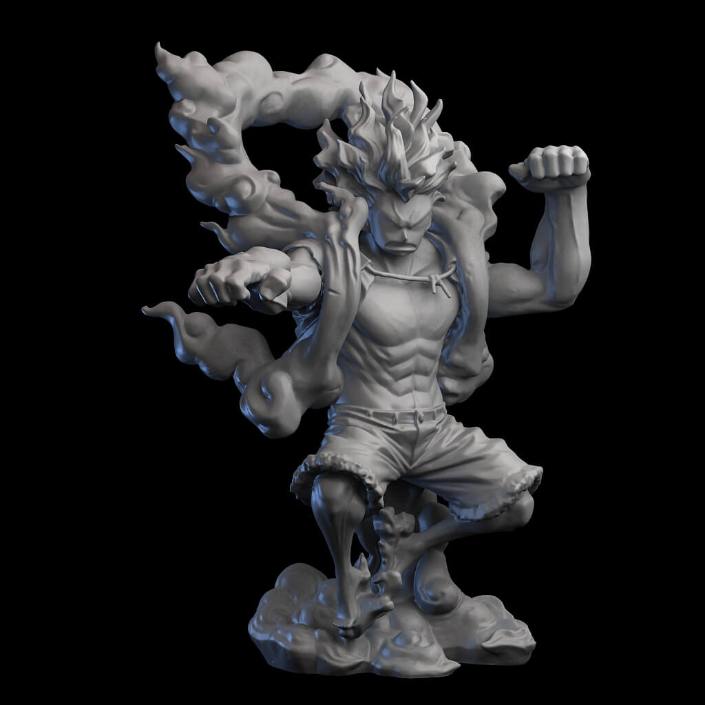 Luffy Gear 4 Snakeman - 3D Model by Navaler