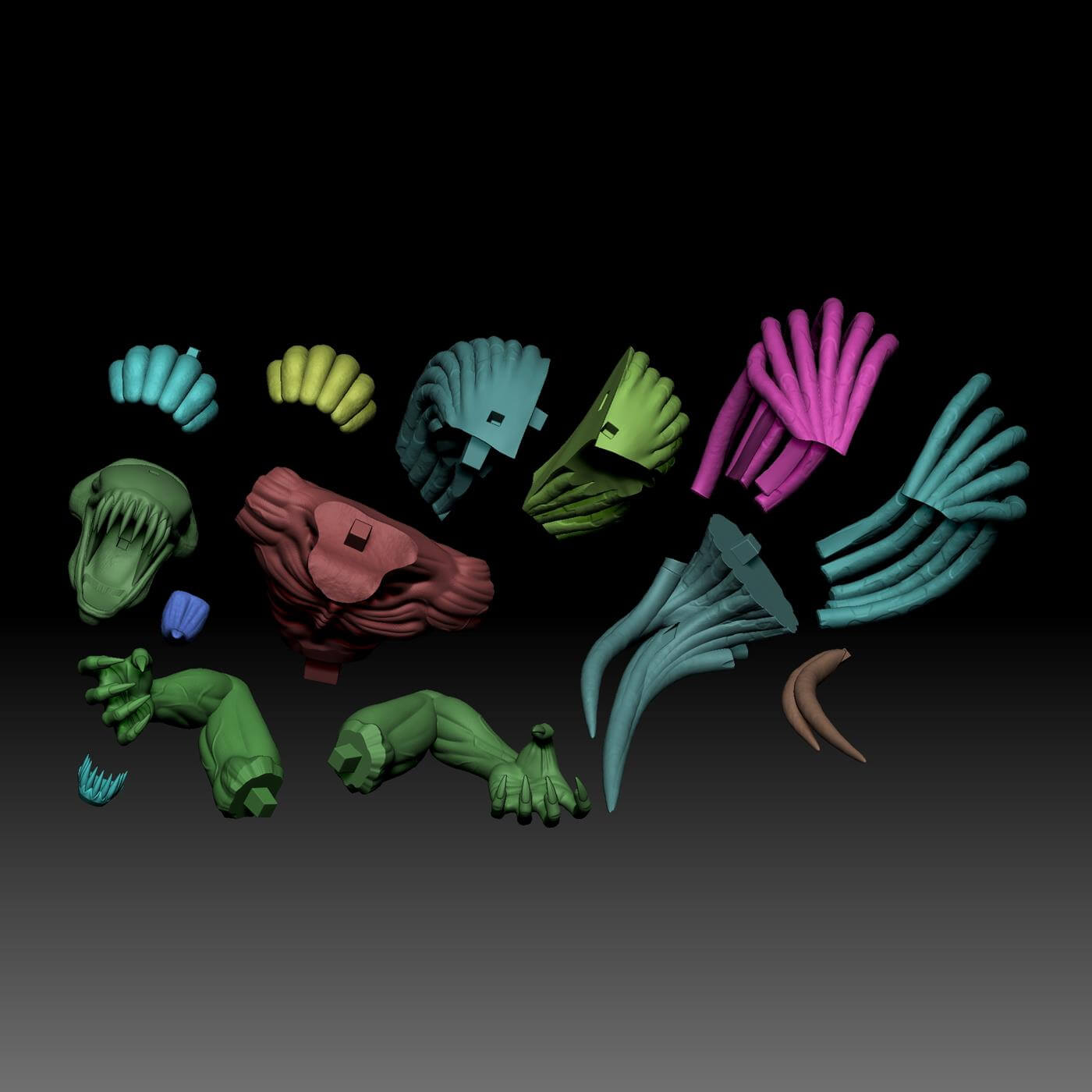 Okkotsu Yuta With Cursed Rika - 3D Model by Navaler