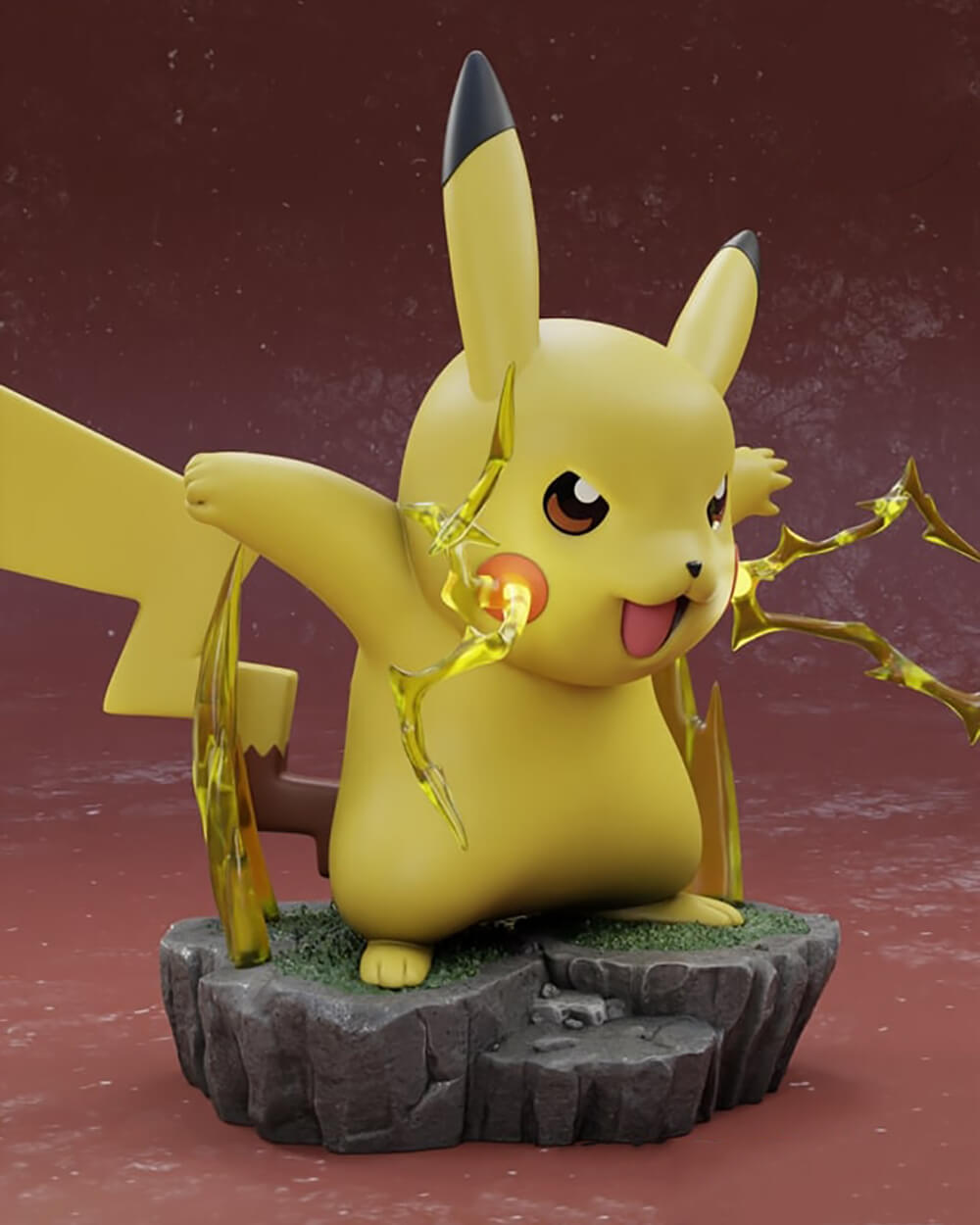 Pikachu Pokemon - 3D Model by Navaler