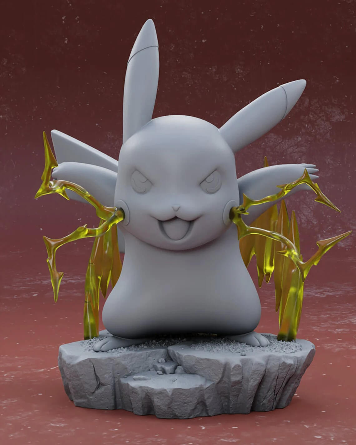 Pikachu Pokemon - 3D Model by Navaler