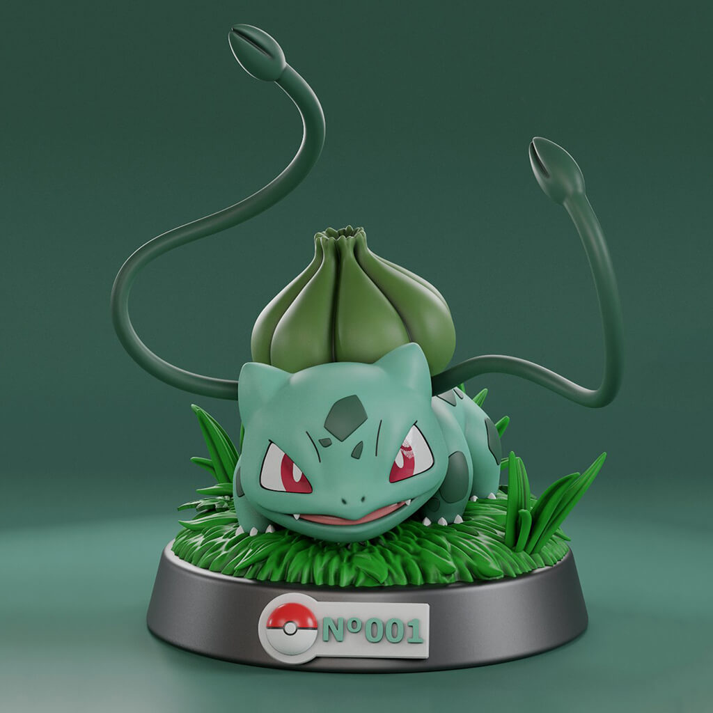 Pokemon Bulbasaur - 3D Model by Navaler