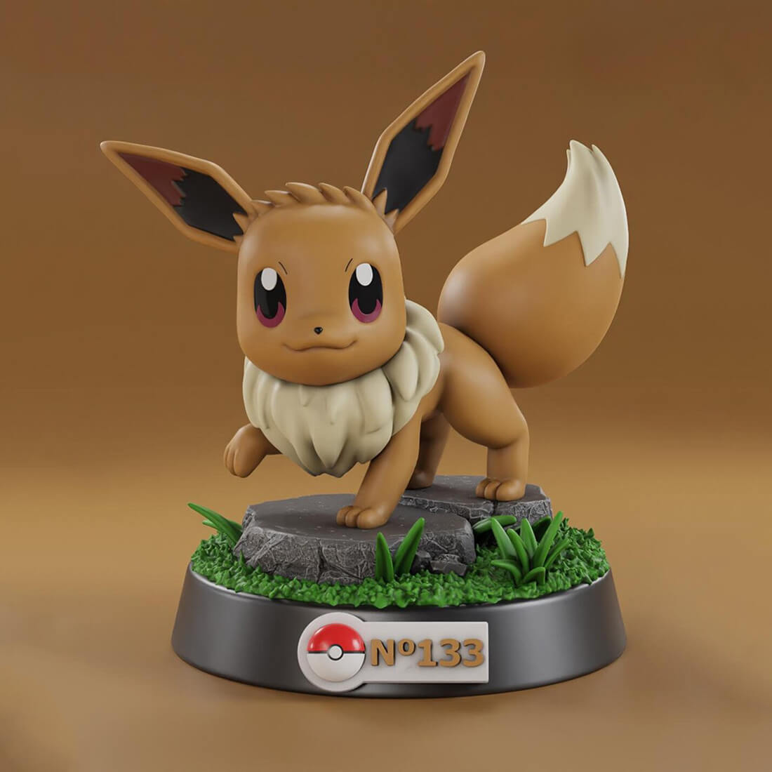 Pokemon - Eevee 3D Model by Navaler