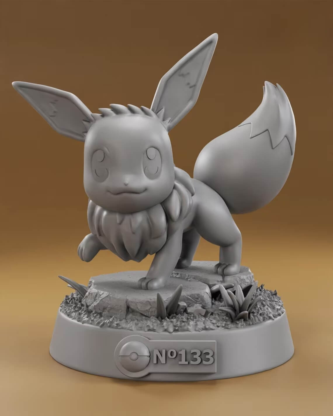 Pokemon - Eevee 3D Model by Navaler