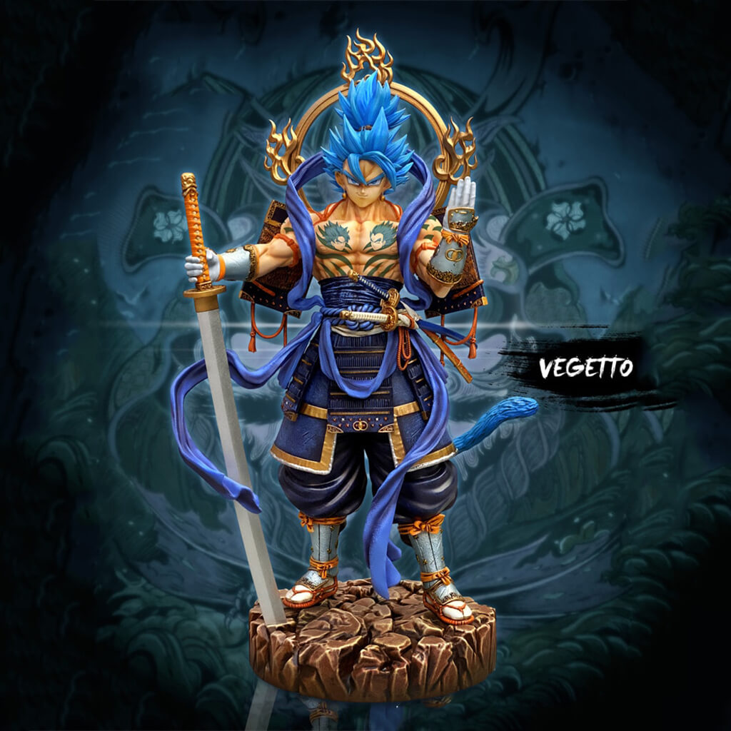 Samurai Vegito 3D Model Ready To Print by Navaler