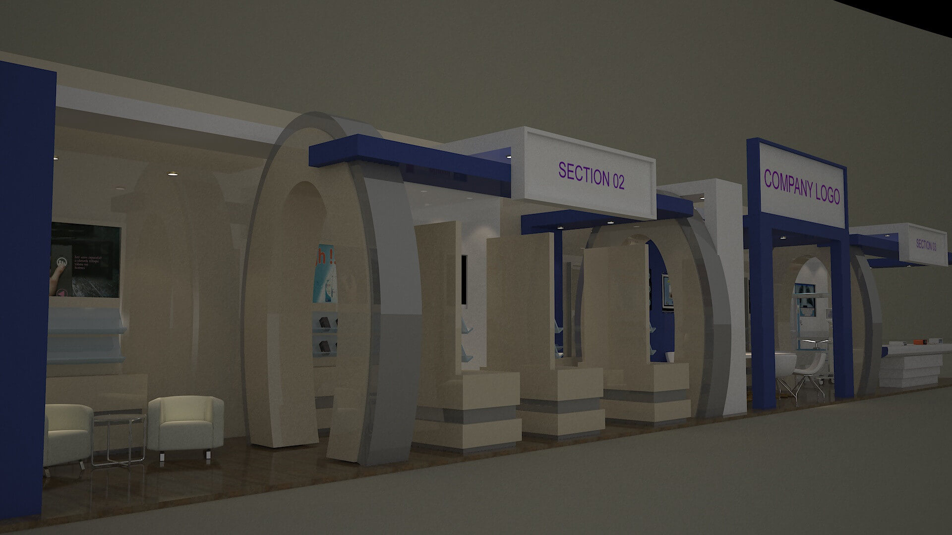 Exhibition Stand - 3D Model by navigator