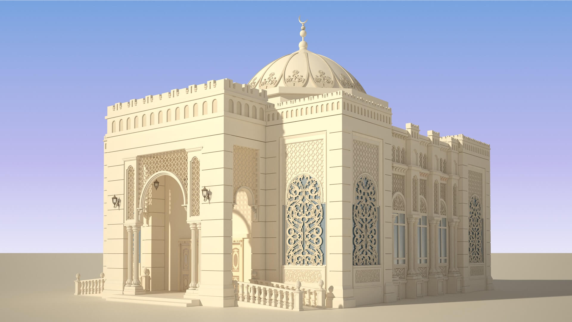 Mosque - 3D Model by navigator