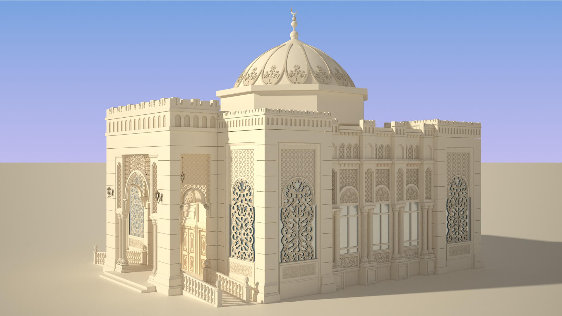Mosque - 3D Model by navigator