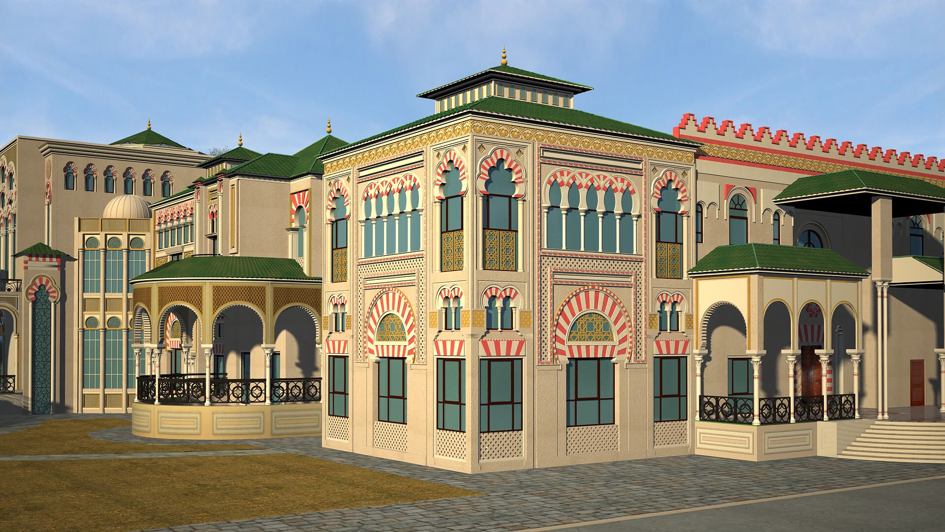 Majestic 3D Andalusian Palace by navigator