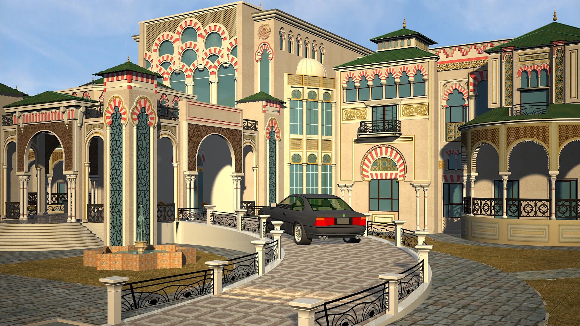 Majestic 3D Andalusian Palace by navigator