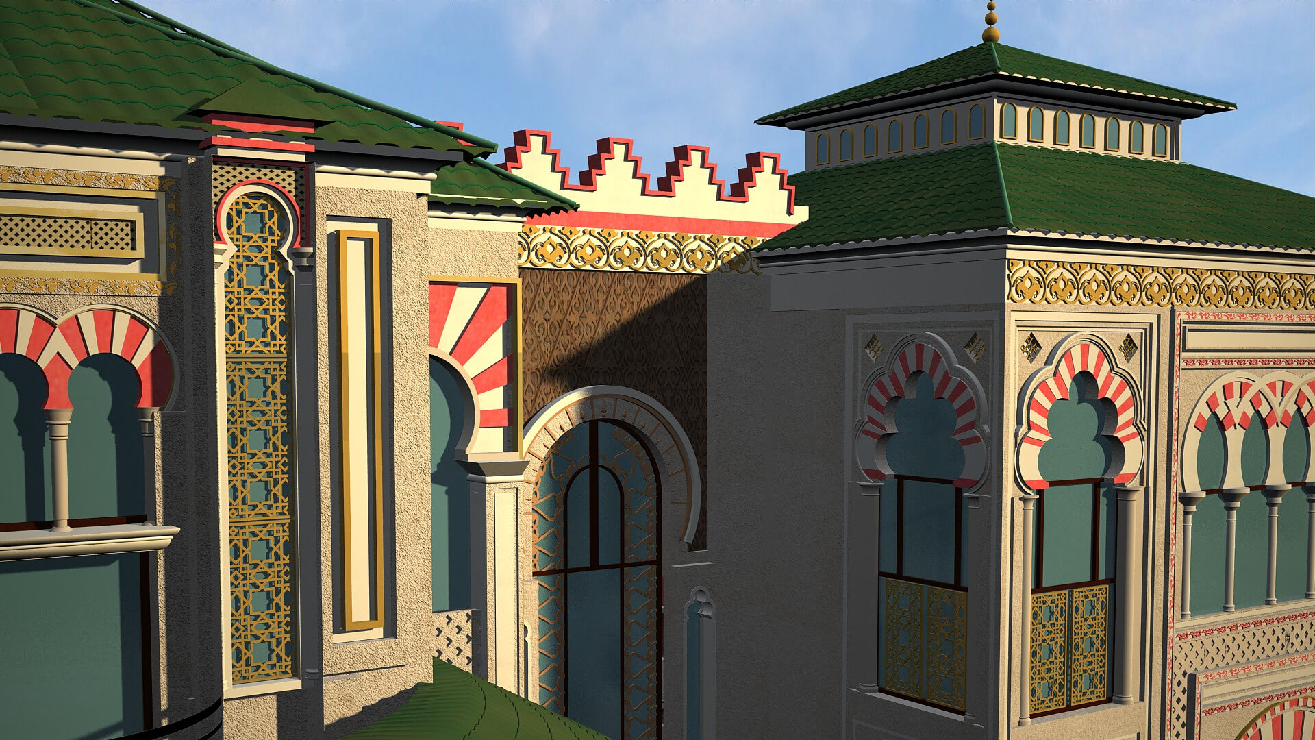 Majestic 3D Andalusian Palace by navigator