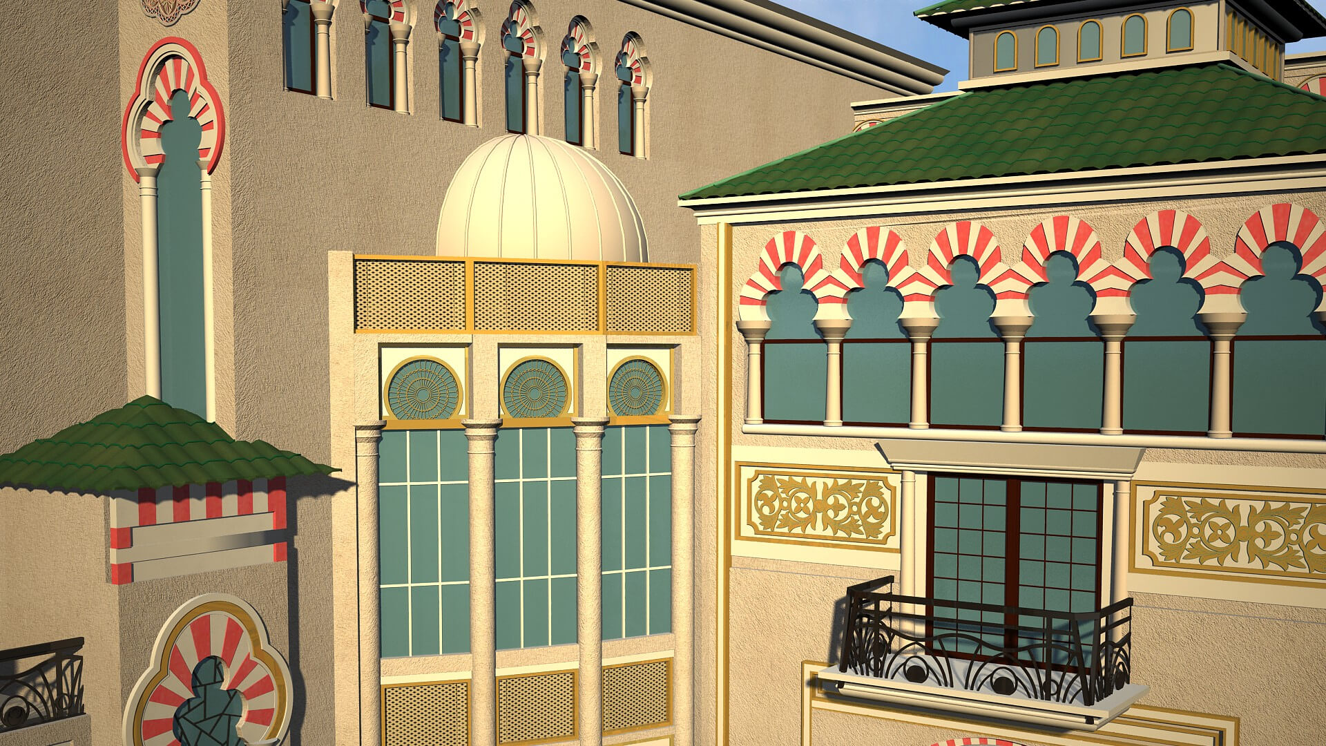 Majestic 3D Andalusian Palace by navigator