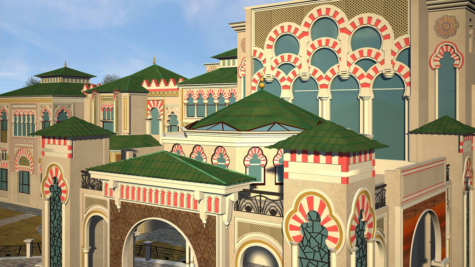Majestic 3D Andalusian Palace by navigator