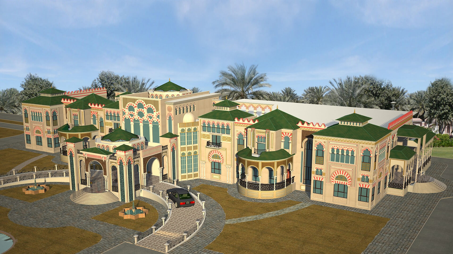 Majestic 3D Andalusian Palace by navigator