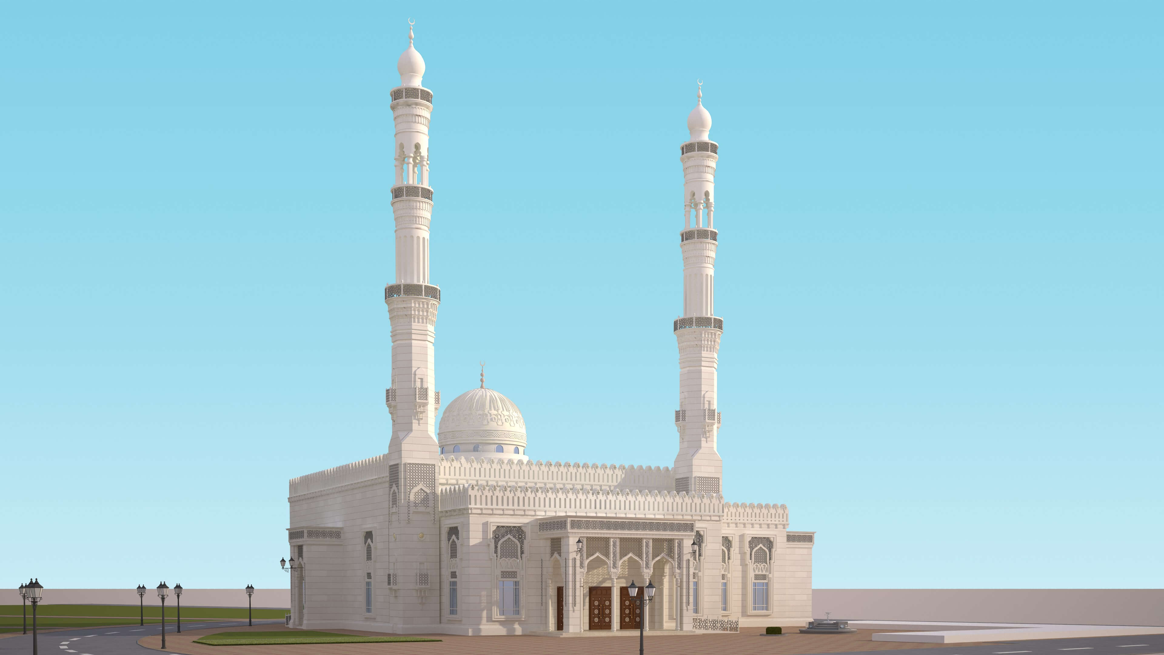 Mosque Exterior 3D by navigator