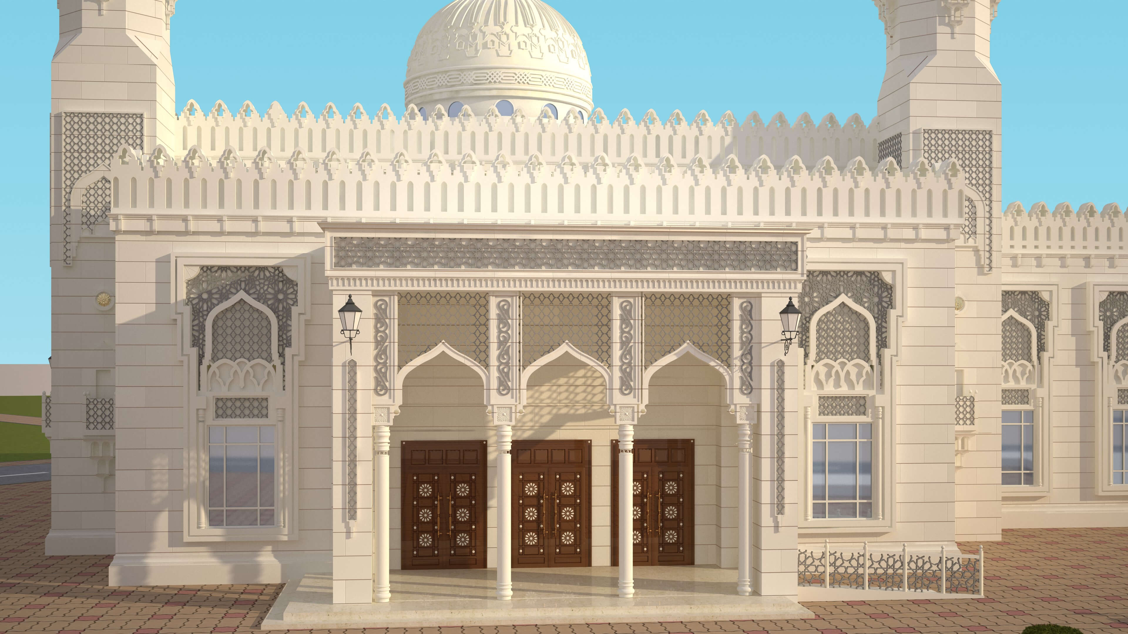 Mosque Exterior 3D by navigator