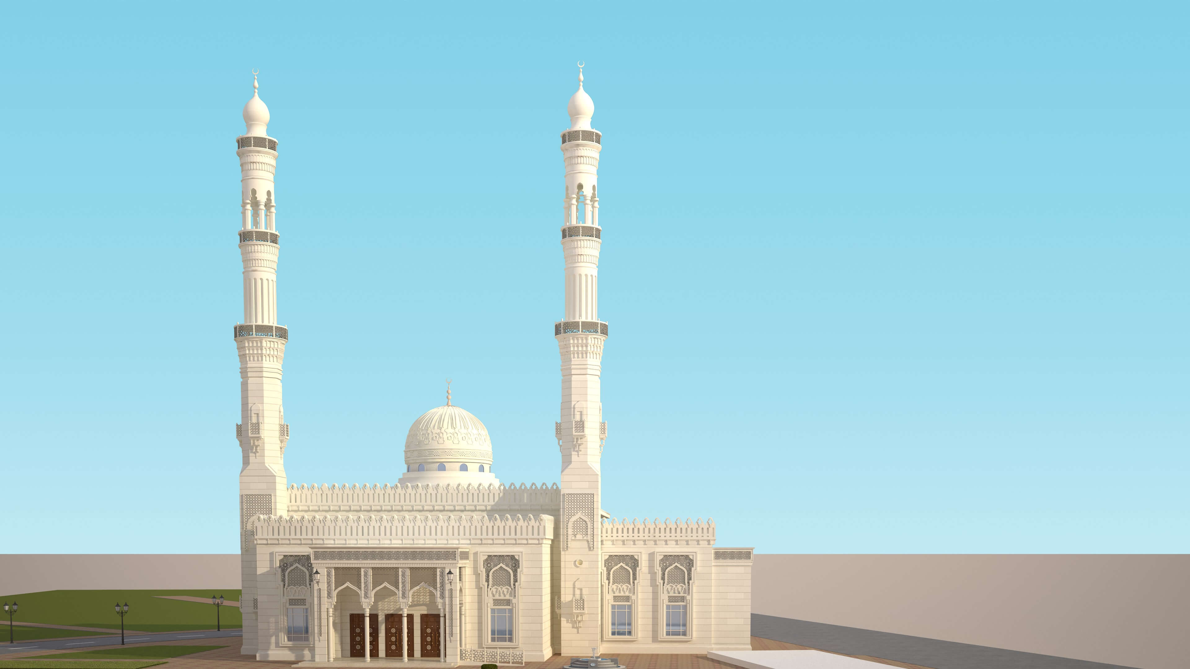 Mosque Exterior 3D by navigator