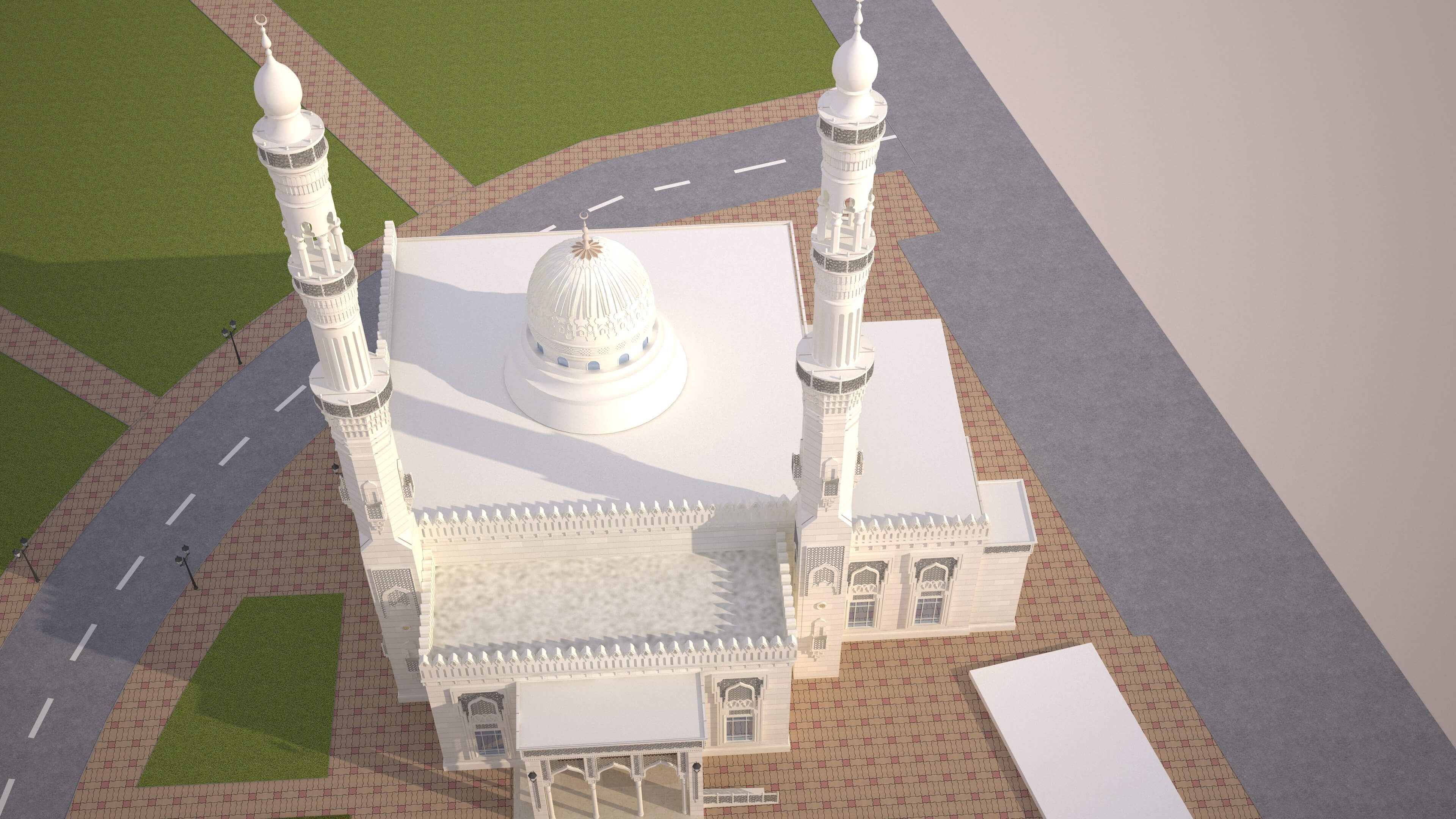 Mosque Exterior 3D by navigator