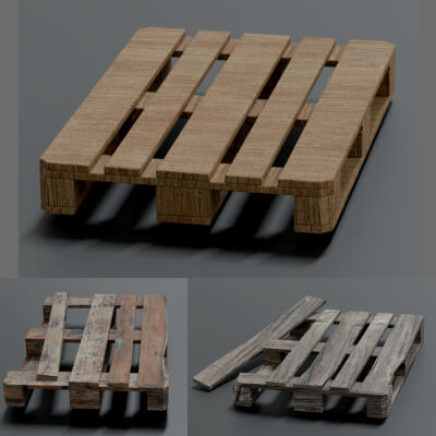 Wooden Pallet Pack by Naya-3D
