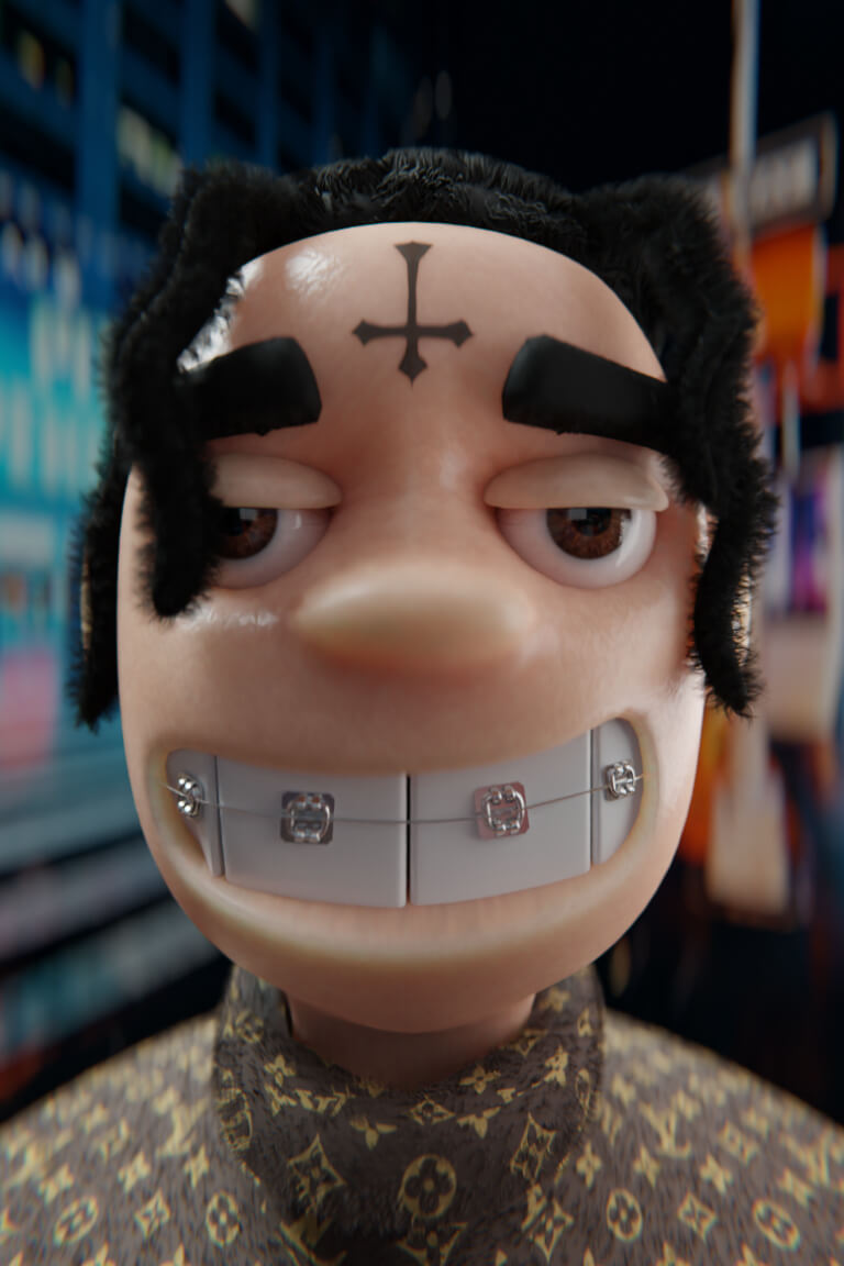 Stylized Hip Hop Nft Character - 3D Model by Nedy Pictures