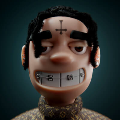Stylized Hip Hop Nft Character - 3D Model by Nedy Pictures