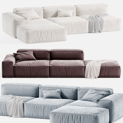 Boca Navi Sofa Set 04 by Boca - 3D Model by Neeo