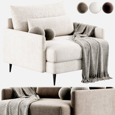 FEEL Armchair by Hauska - 3D Model by Neeo