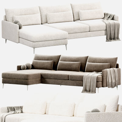 FEEL Sofa by Hauska 2 - 3D Model by Neeo