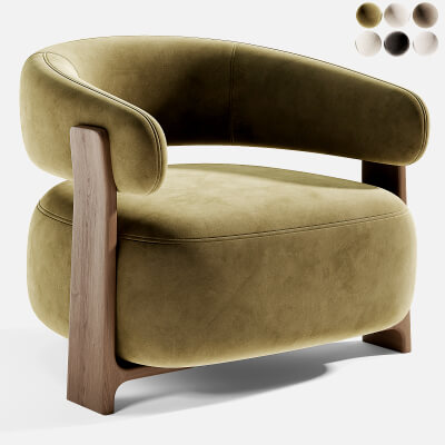 Kave Home Granite Armchair - 3D Model by Neeo