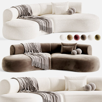 Melody Sofa Natuzzi Italia - 3D Model by Neeo