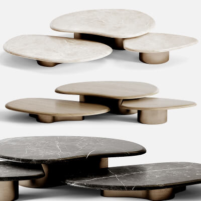 Minotti Bezier Outdoor Coffee Table - 3D Model by Neeo